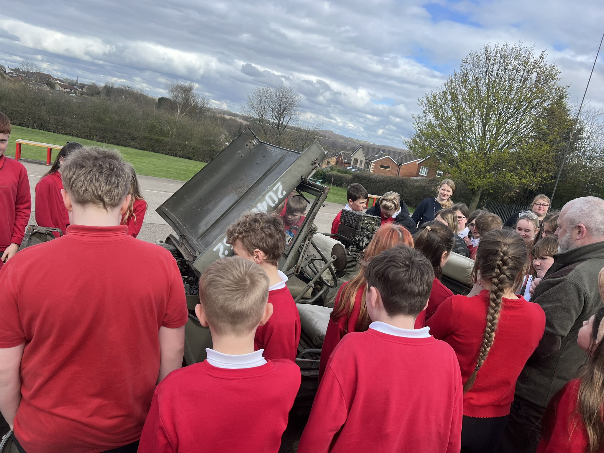 Year 6 WW2 Truck Visit : Thorpe Hesley Primary School