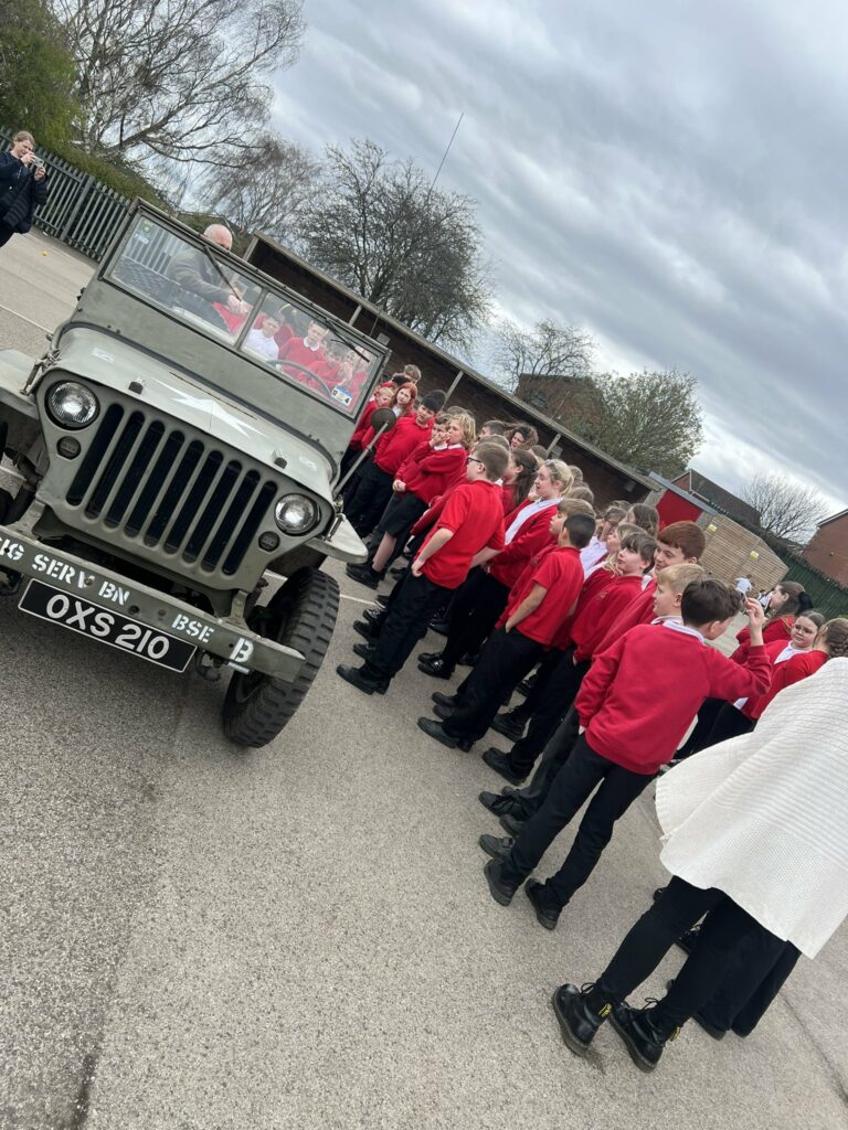 Year 6 WW2 Truck Visit : Thorpe Hesley Primary School